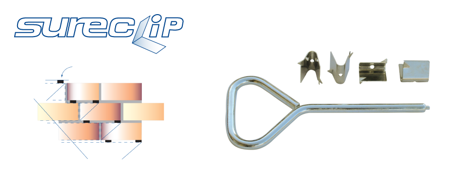 Lead Flashing into open joints of masonry - Easy SureClip